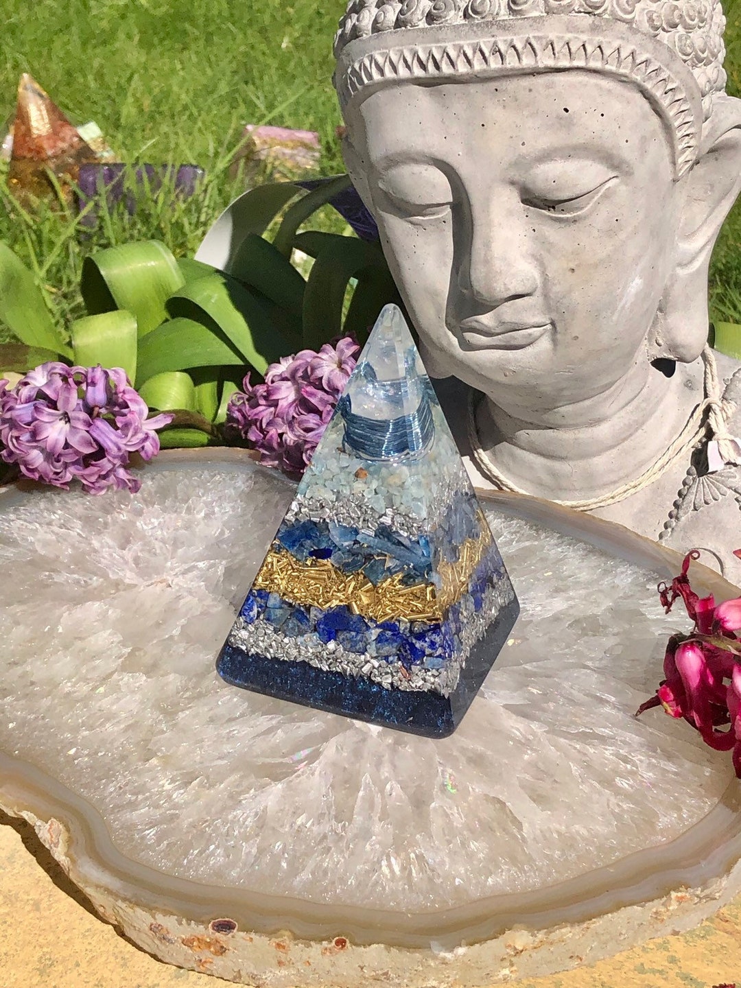 Powerful Orgone Orgonite® Pyramid medium 2.75 X 4.5 Inches - Etsy UK