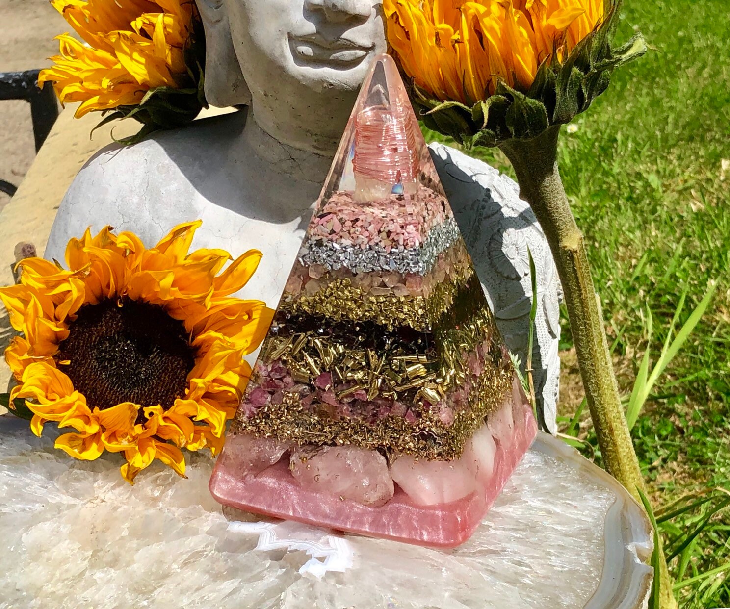 Orgonite® Orgone Pyramid X Large 3.5 x 6 inches Attract | Etsy