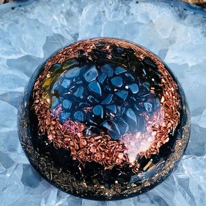 Orgonite® Orgone Dome Hematite/black Obsidian FREE WORLDWIDE SHIPPING ...