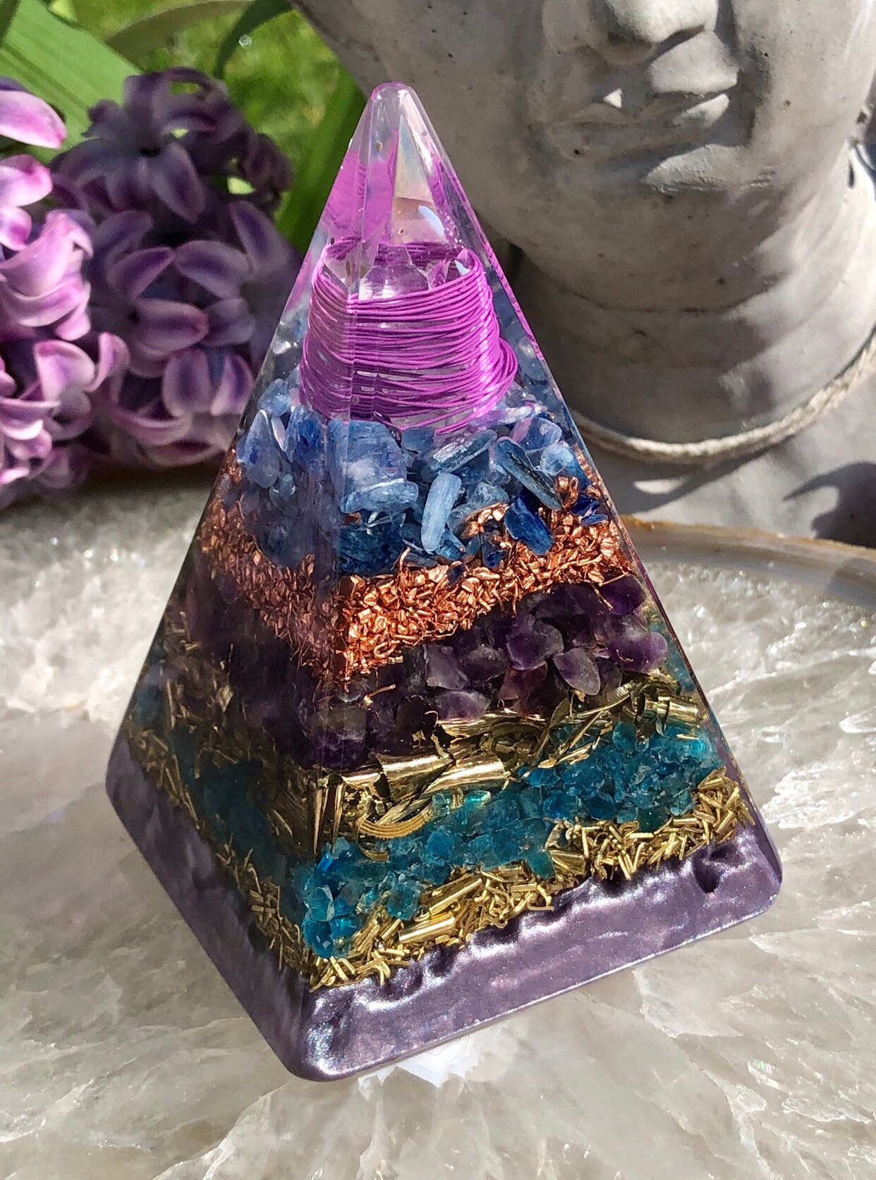 Powerful Orgone Orgonite® Pyramid medium 2.75 X 4.5 Inches - Etsy UK