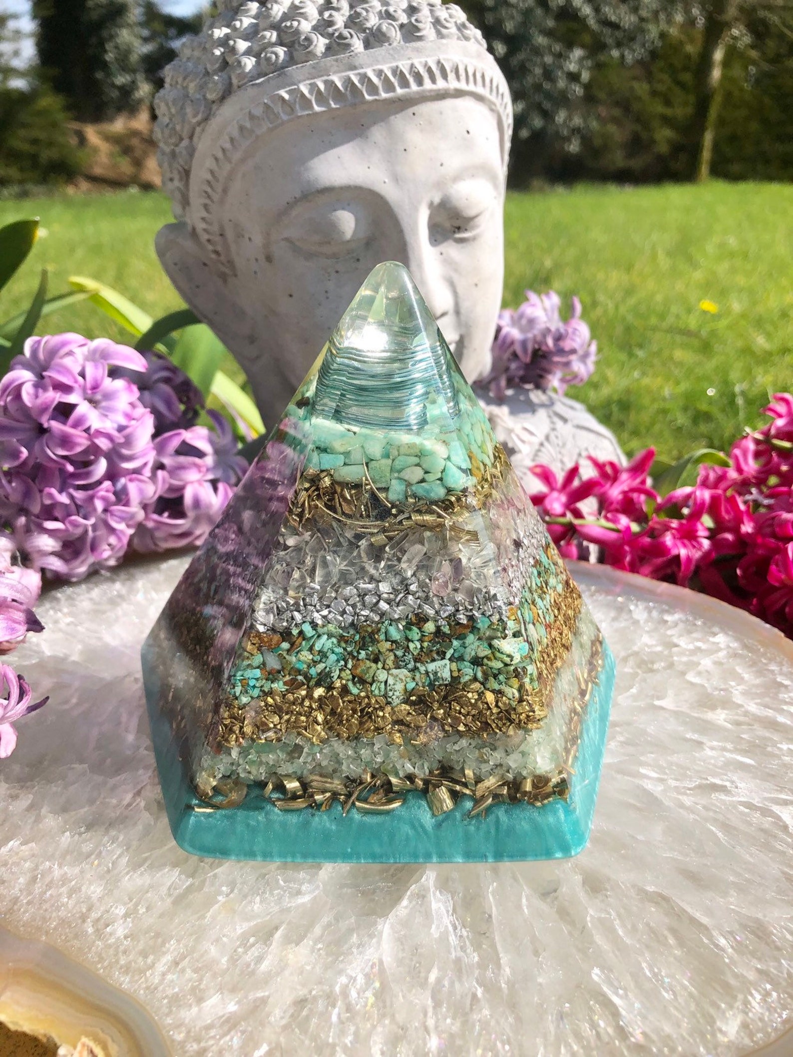Powerful XL 5 x 5.25 inches Orgone Orgonite® Pyramid | Etsy