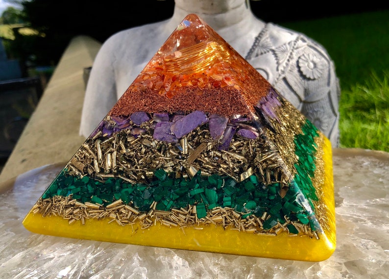 Powerful Orgonite® Orgone Pyramid X Large 5.5 x 4.5 inches | Etsy