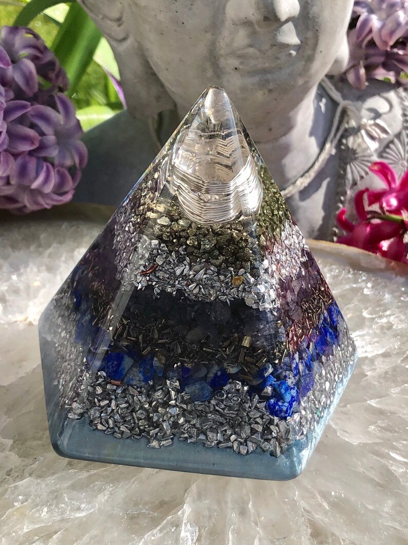 Powerful medium 4 X 4 Inches Orgone Orgonite® Pyramid - Etsy UK