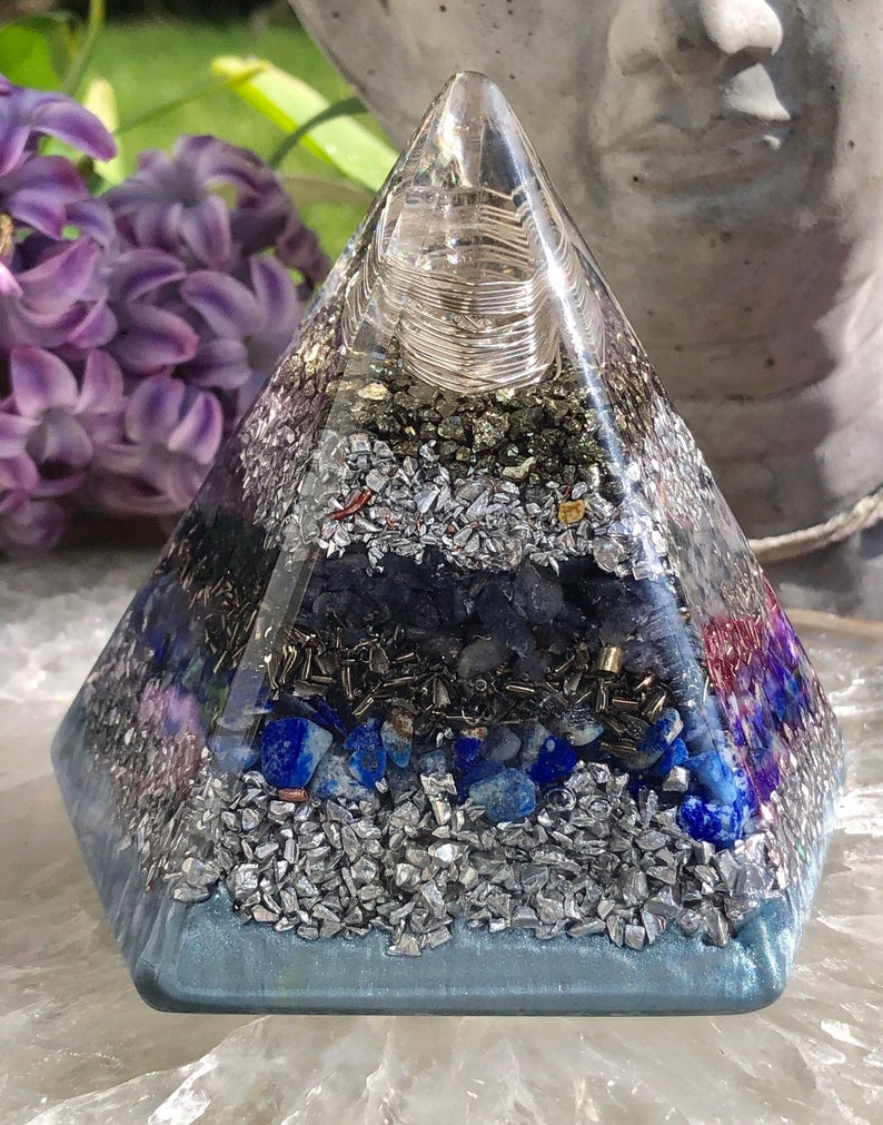 Powerful medium 4 X 4 Inches Orgone Orgonite® Pyramid - Etsy UK