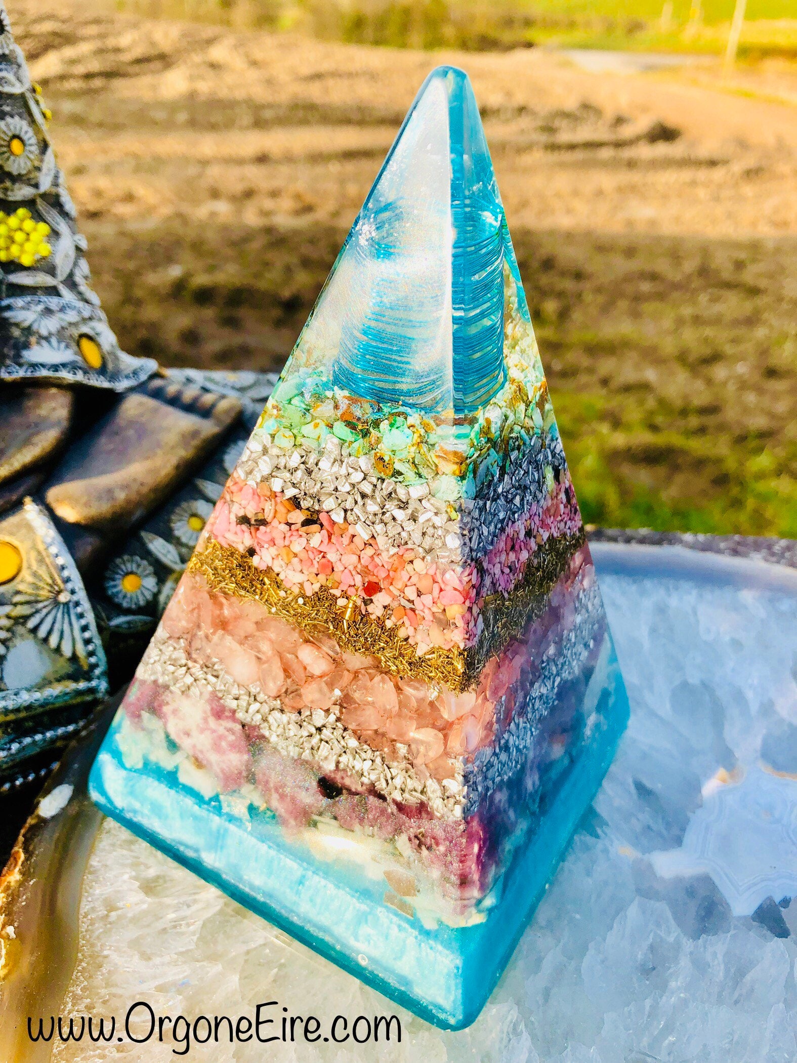 Powerful X Large 3.5 X 6 Inches Orgone Orgonite® Pyramid - Etsy UK