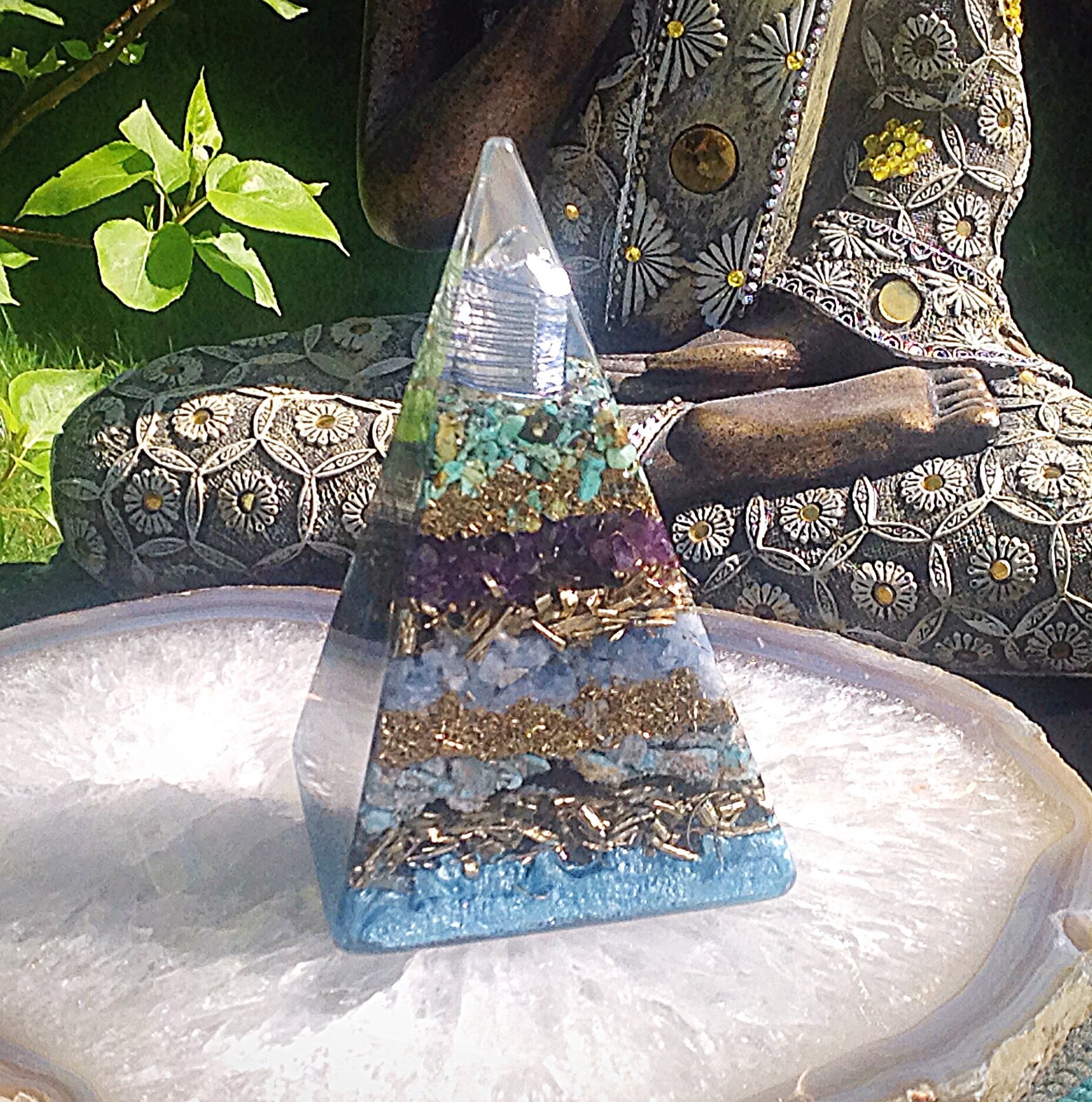 Powerful Orgone Orgonite® Pyramid X Large 3.5 X 6 Inches - Etsy UK