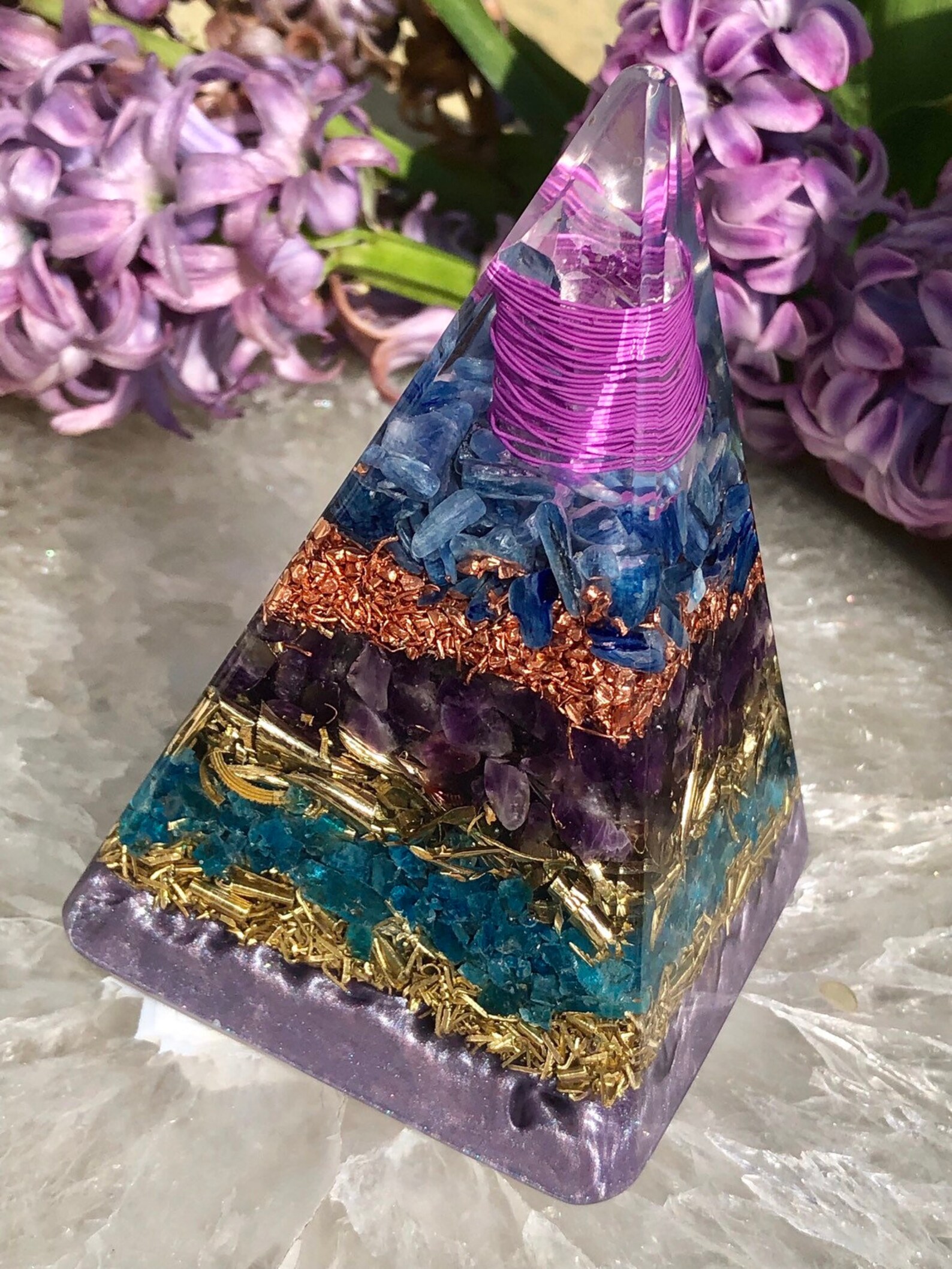 Powerful Orgone Orgonite® Pyramid medium 2.75 X 4.5 Inches - Etsy UK