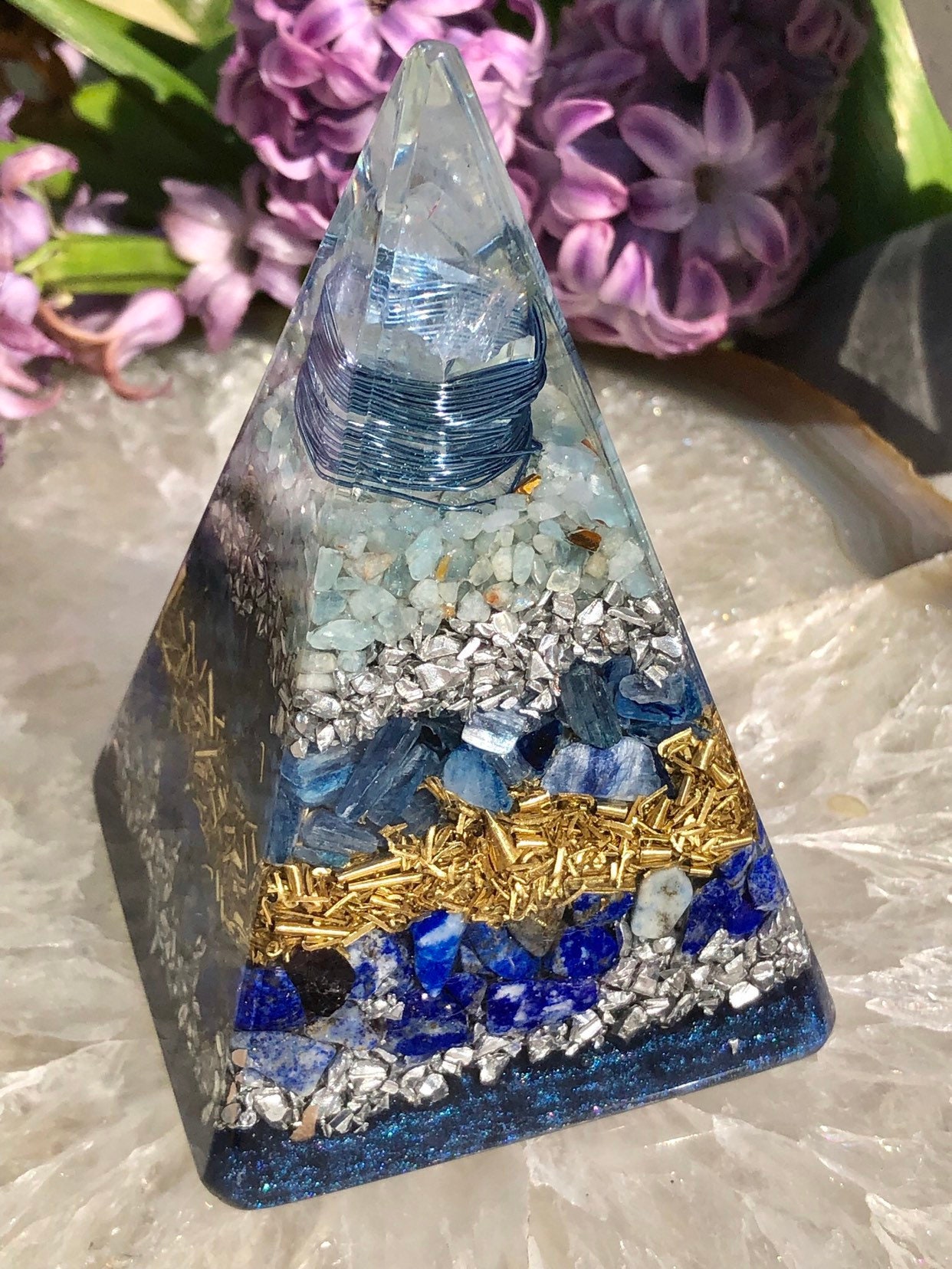 Powerful Orgone Orgonite® Pyramid Medium 2.75 x 4.5 inches | Etsy
