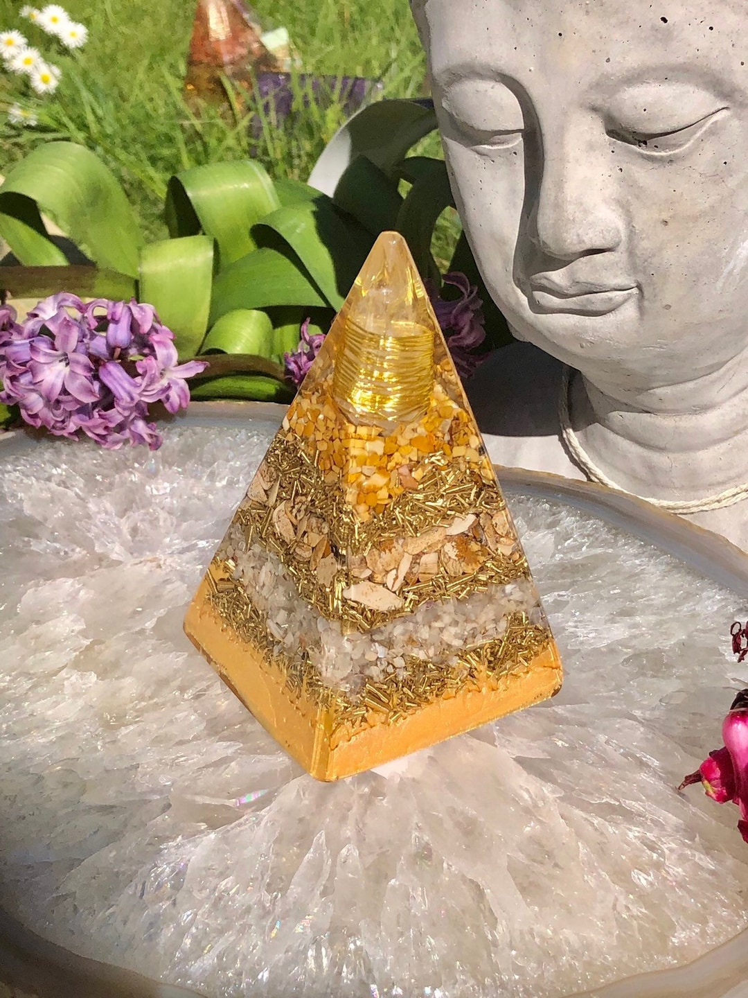 Powerful Orgonite® Orgone Pyramid medium 2.75 X 4.5 Inches Boost ...