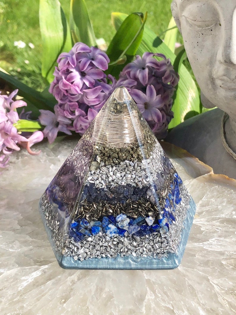 Powerful medium 4 X 4 Inches Orgone Orgonite® Pyramid - Etsy UK