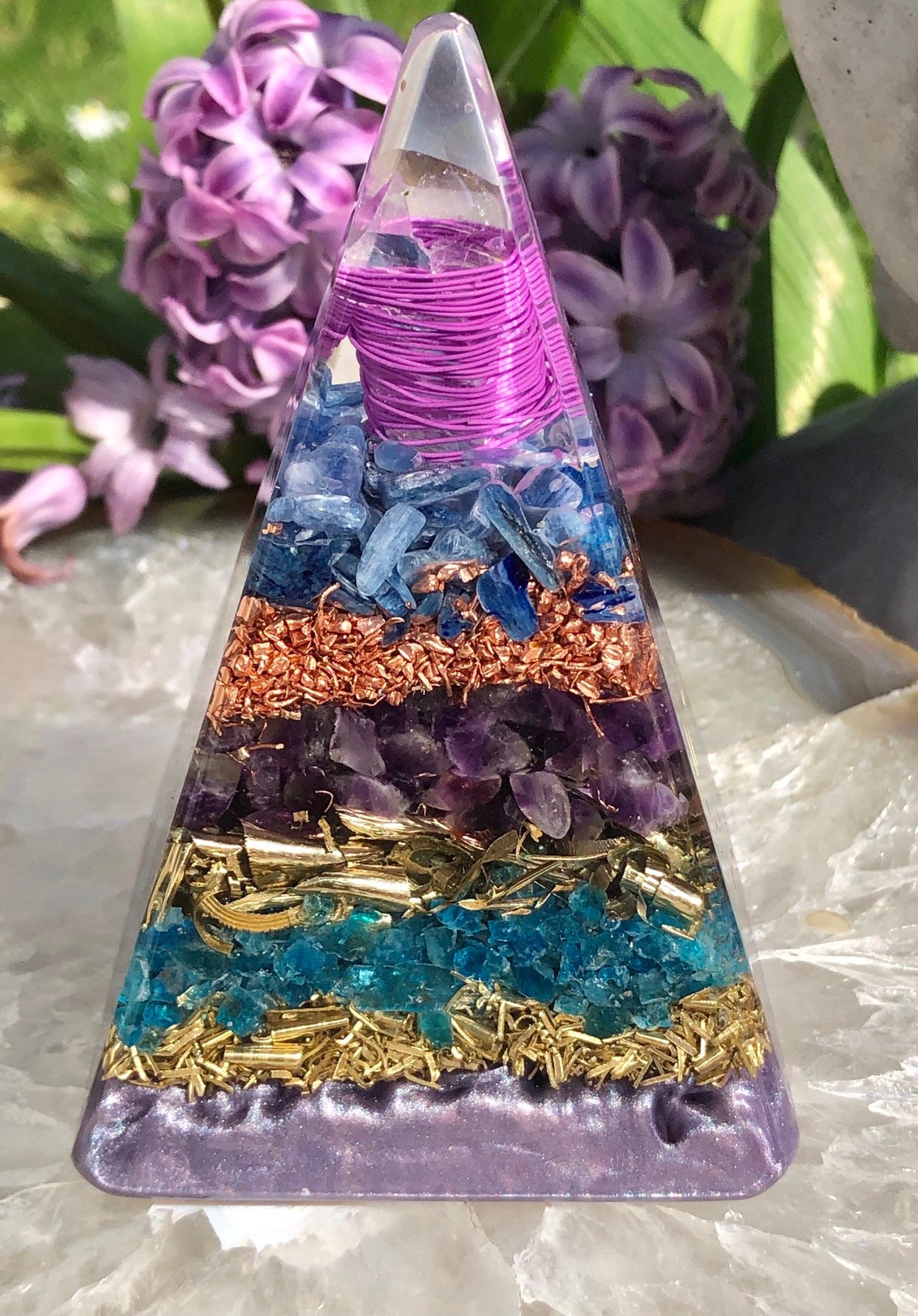 Powerful Orgone Orgonite® Pyramid medium 2.75 X 4.5 Inches - Etsy UK