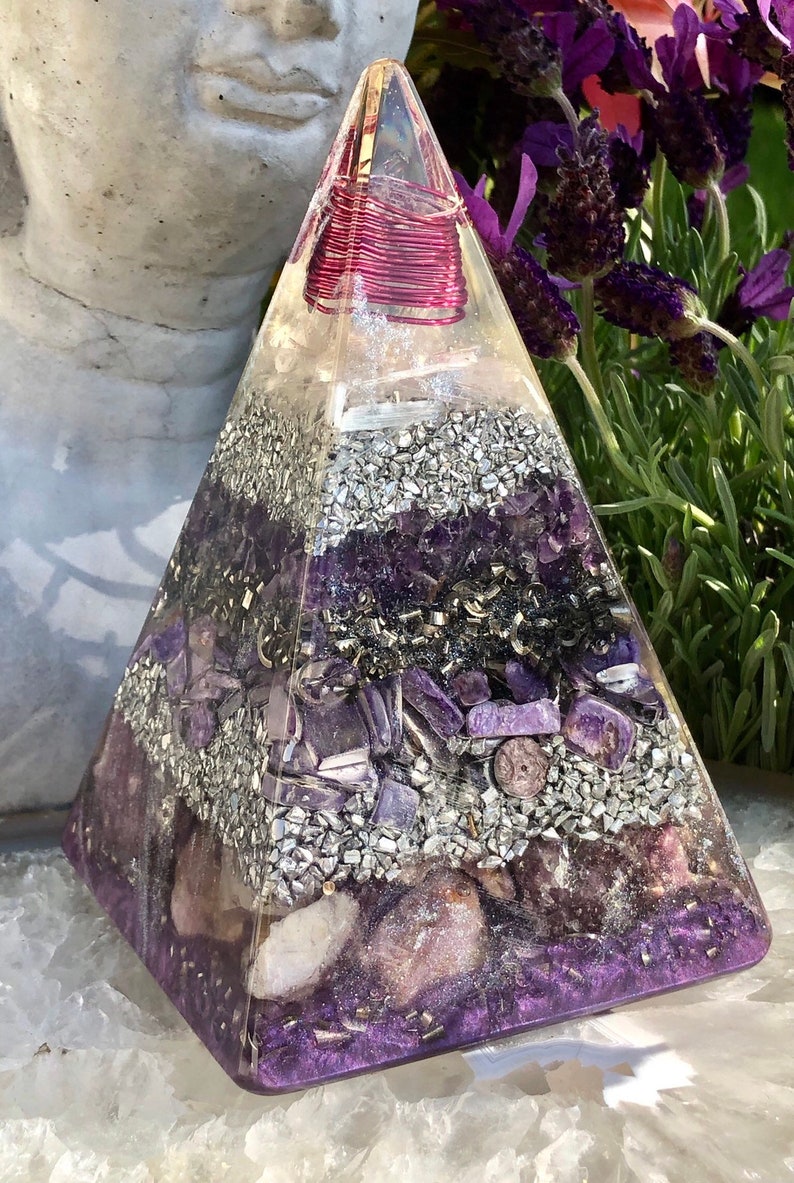 Powerful Orgonite® Orgone Pyramid XL 3.5 x 6 inches | Etsy
