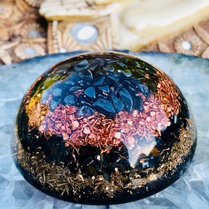 Orgonite® Orgone Dome Hematite/black Obsidian FREE WORLDWIDE SHIPPING ...