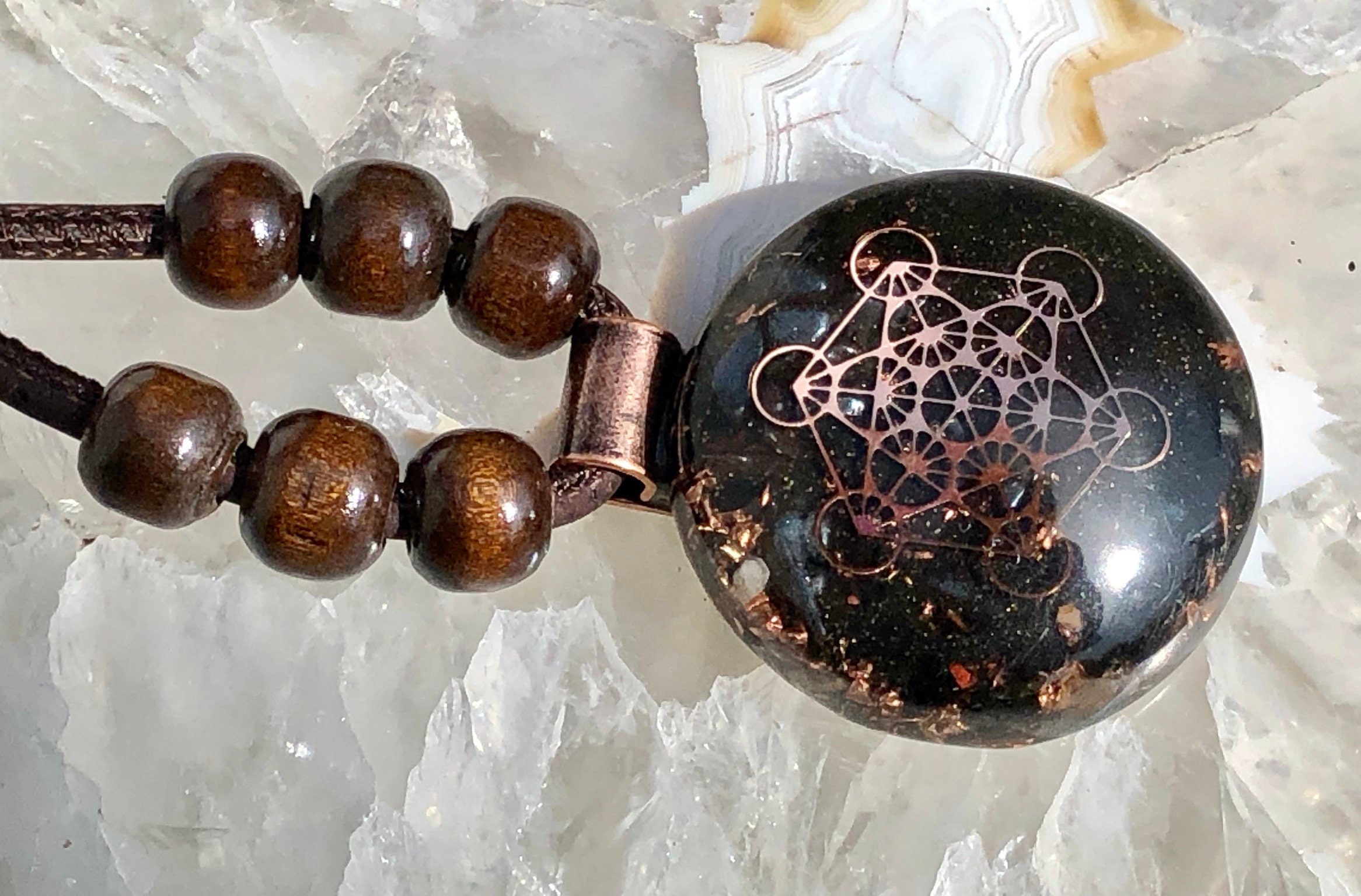 Powerful Orgonite® Orgone EMF Blocker Pendant (medium) - Healing ...