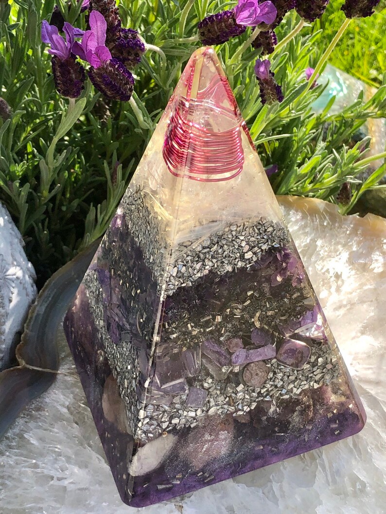 Powerful Orgonite® Orgone Pyramid XL 3.5 x 6 inches | Etsy