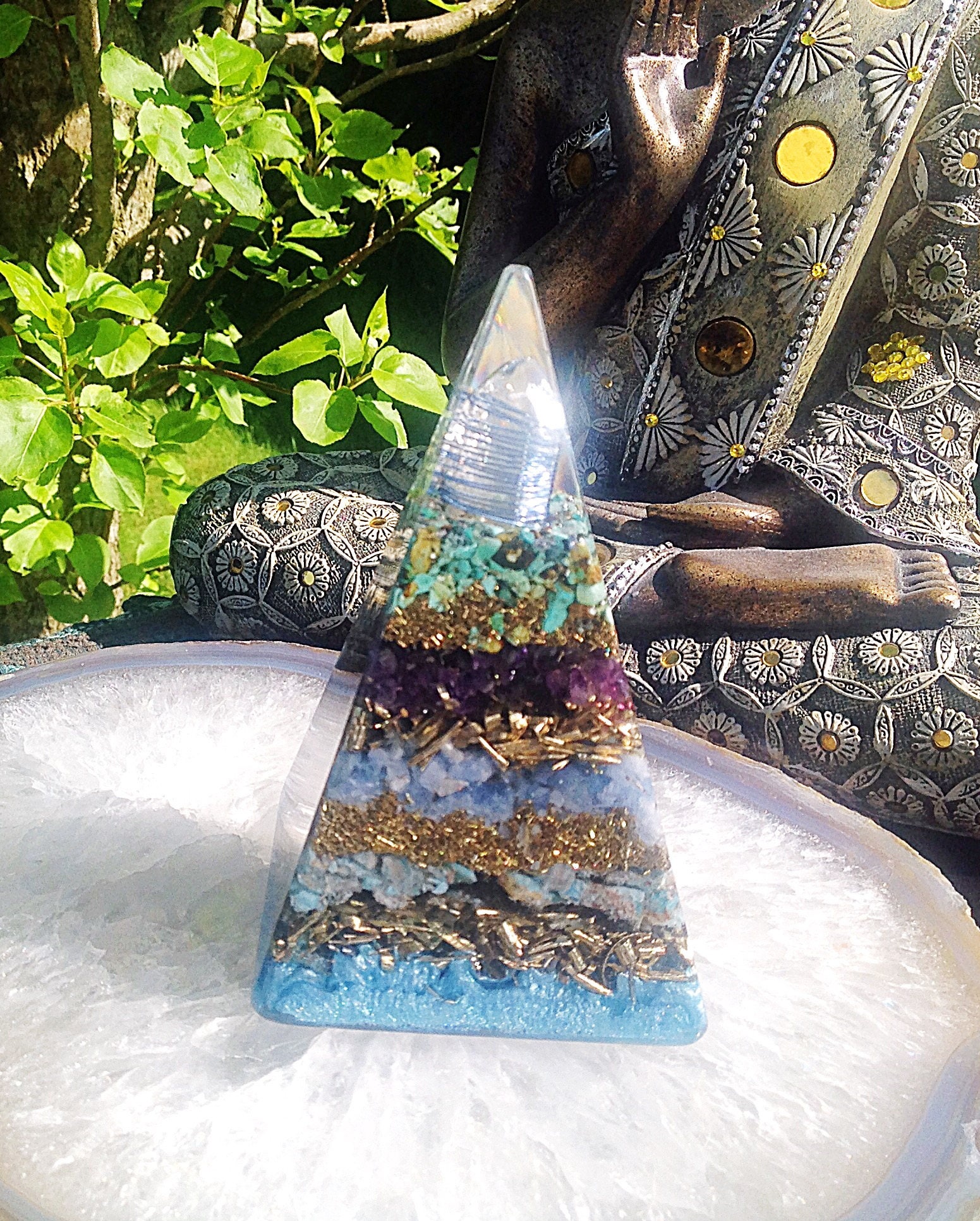 Powerful Orgone Orgonite® Pyramid X Large 3.5 X 6 Inches - Etsy UK