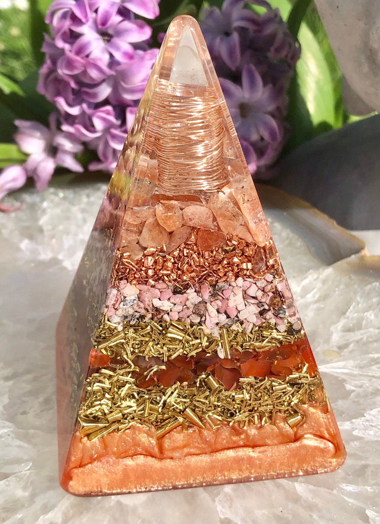 Powerful Orgone Pyramid medium 2.75 X 4.5 Inches - Etsy UK