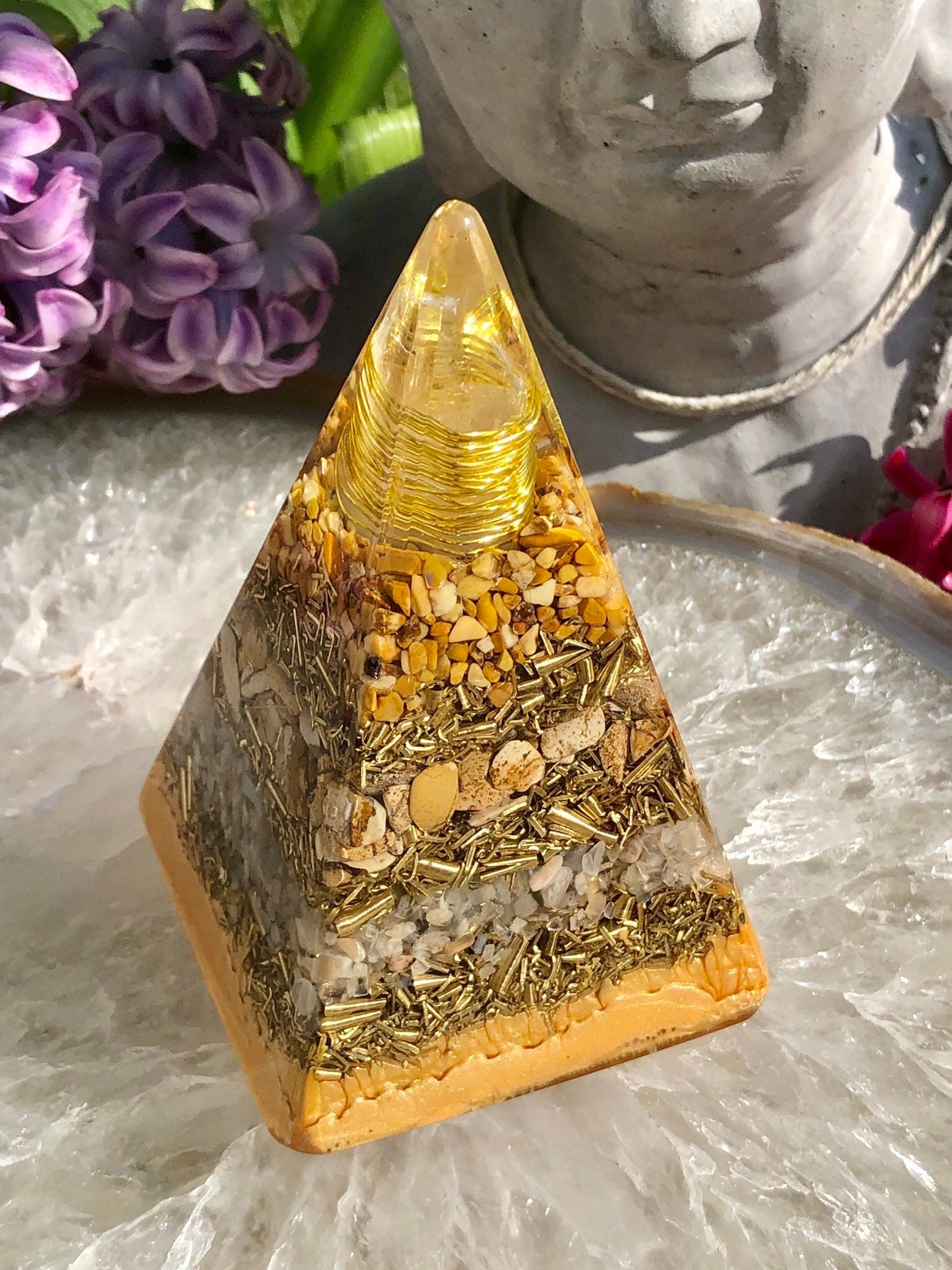 Powerful Orgonite® Orgone Pyramid medium 2.75 X 4.5 Inches - Etsy UK