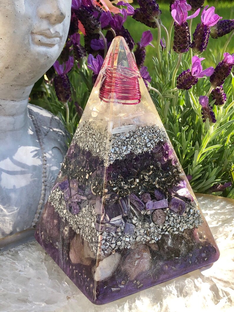 Powerful Orgonite® Orgone Pyramid XL 3.5 x 6 inches | Etsy