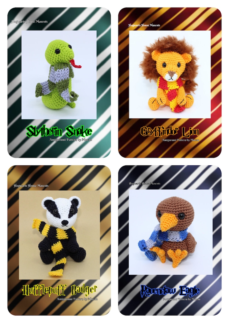 Magic School Mascots Amigurumi Pattern Bundle - Etsy