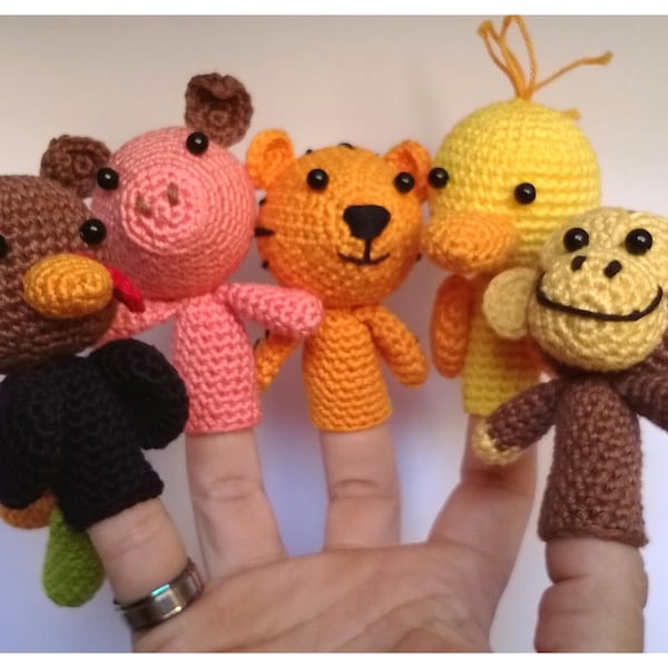 Finger Monkey Puppets - Etsy