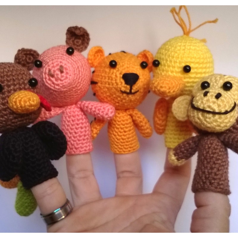 Finger Monkey Puppets - Etsy