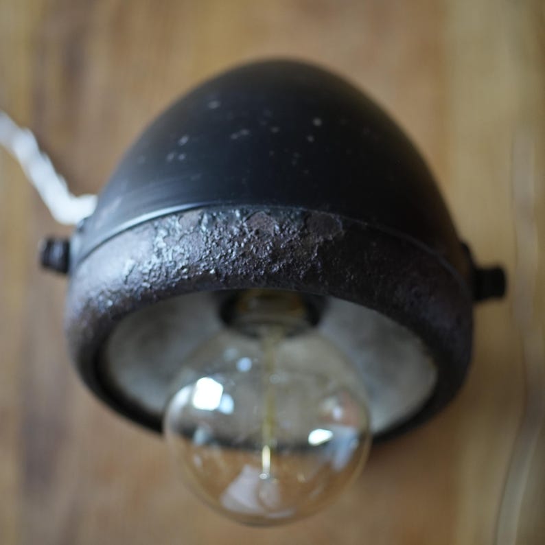 Cool Desk Lamp, Repurposed Motorcycle Headlight, Unique Table Lamp ...