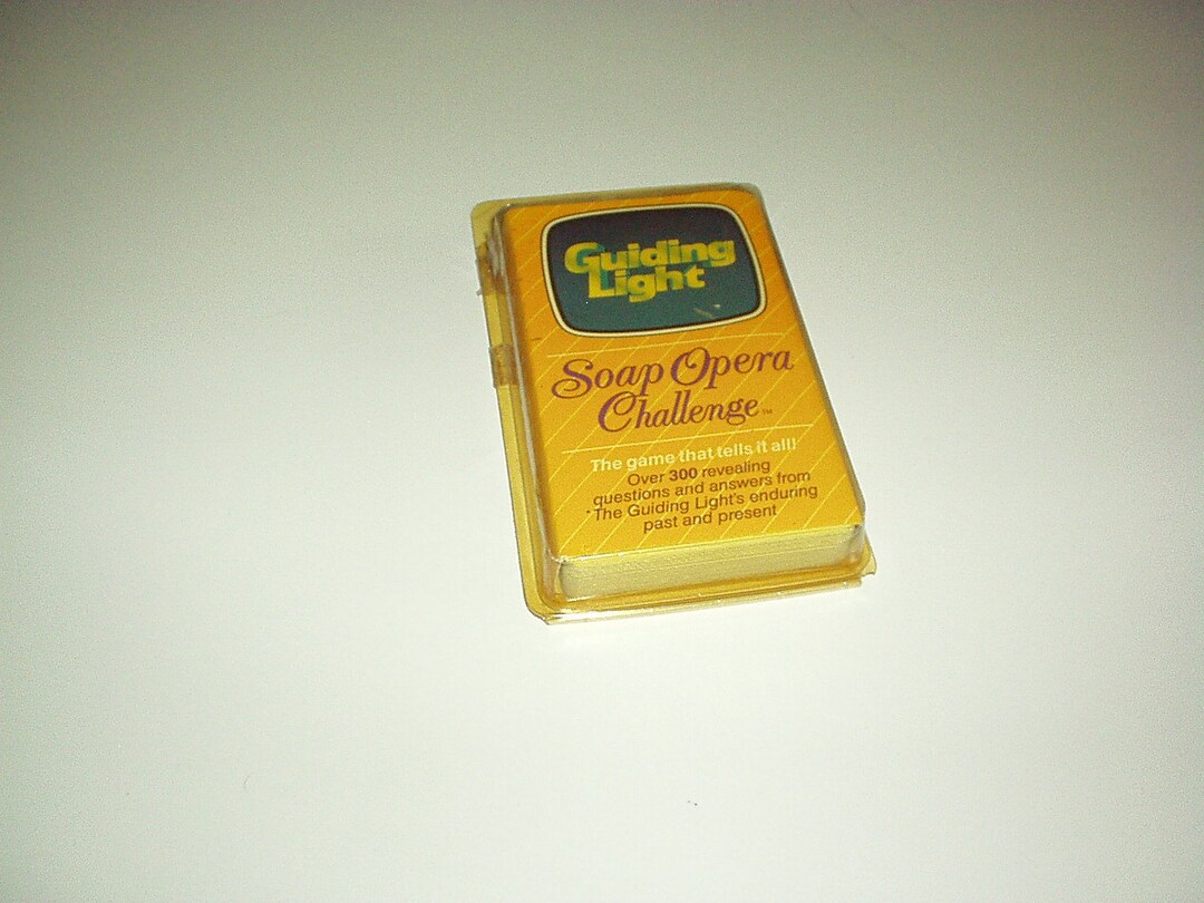 GUIDING LIGHT Soap Opera Challenge CARDS Game by Proctor and - Etsy