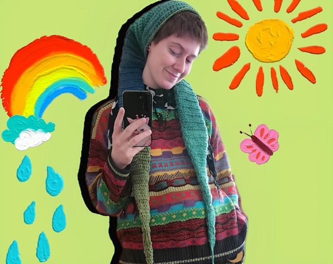 Slouchy Clowncore Aesthetic Hat Sensory Friendly Jester Costume Soft ...