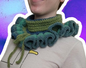 Ruffly Clowncore Aesthetic Collar READY TO SHIP Sensory Friendly Cozy ...