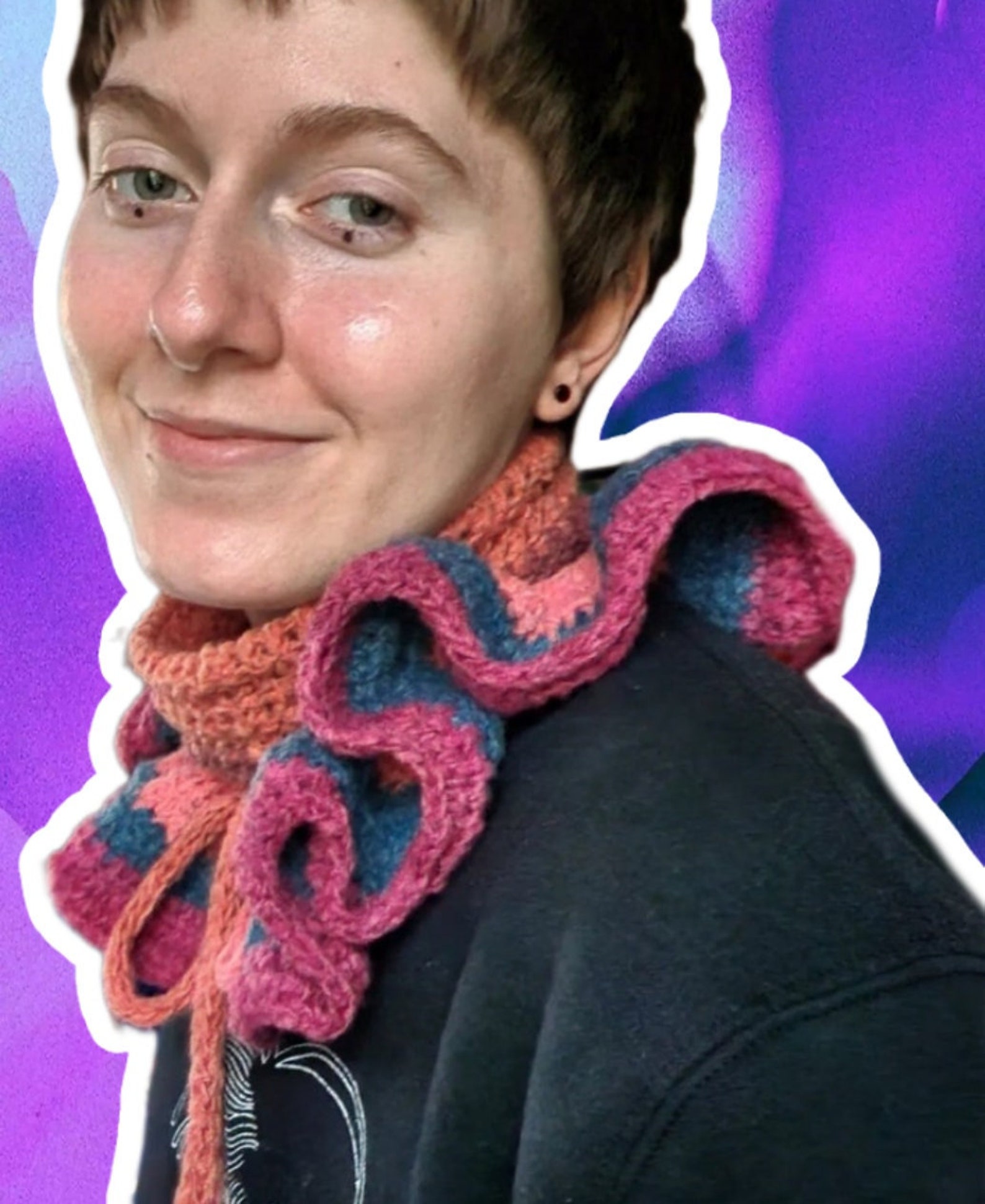 Ruffly Clowncore Aesthetic Collar Sensory Friendly Cozy Ruff Handmade ...