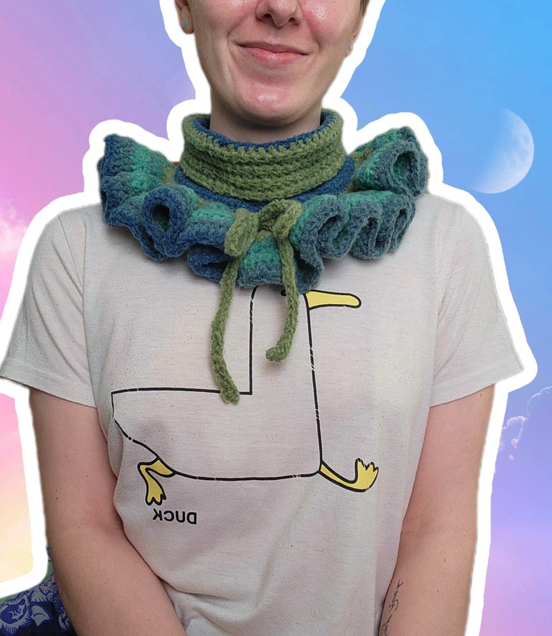 Ruffly Clowncore Aesthetic Collar Sensory Friendly Cozy Ruff Handmade ...