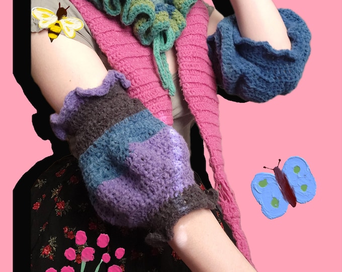 Super Soft Clowncore Aesthetic Arm Puffs Colorful Unique Handmade ...