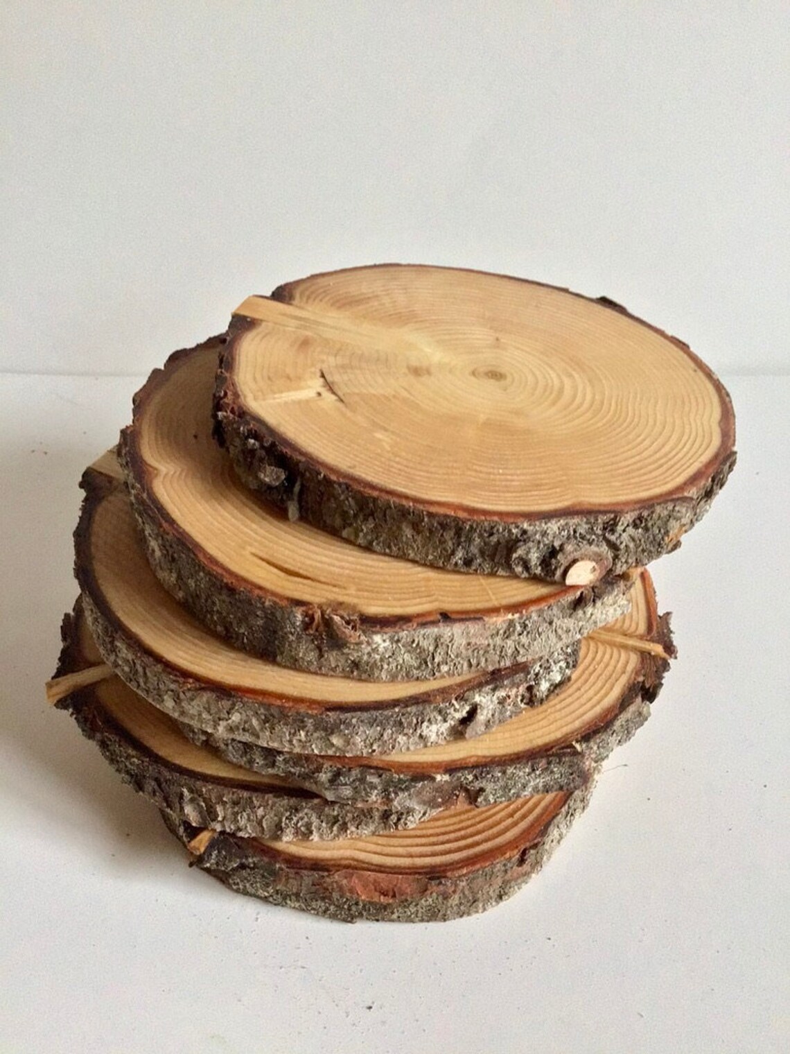Pine Wood Slices Wood Cookies Log Slices Finished Wood | Etsy