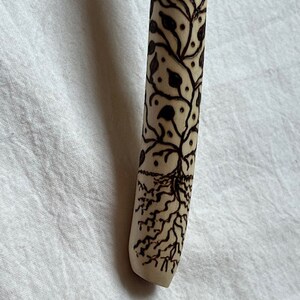 Willow Wand, Tree of Life Wand, Wiccan Wand, Handmade Wand, Wood Burned ...