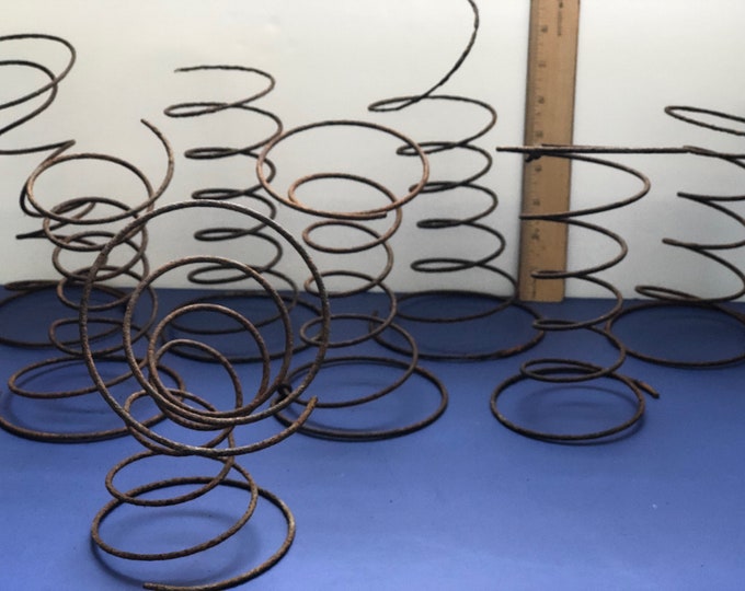 8 Rusted Bed Springs, Rusty Mattress Springs Coils, Vintage Bed Springs ...