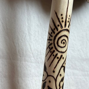 Willow Wand, Tree of Life Wand, Wiccan Wand, Handmade Wand, Wood Burned ...