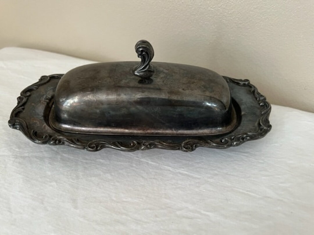 Silver Plate Butter Dish, International Silver Joanne Butter Dish ...