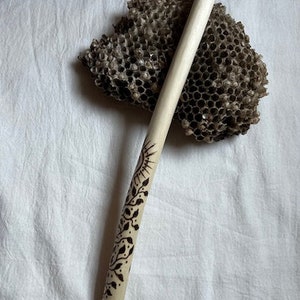 Willow Wand, Tree of Life Wand, Wiccan Wand, Handmade Wand, Wood Burned ...