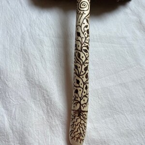 Willow Wand, Tree of Life Wand, Wiccan Wand, Handmade Wand, Wood Burned ...