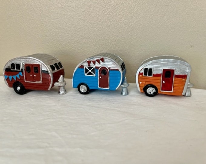 Miniature Camper, Fairy Camper, Mini Resin Camper, Fairy Gnome Garden ...