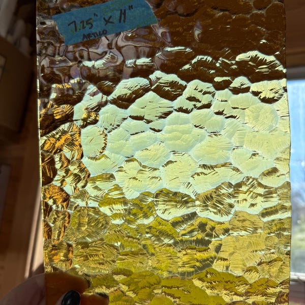 Amber Stained Glass Sheets - Etsy