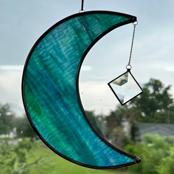 Moon Stained Glass - Etsy