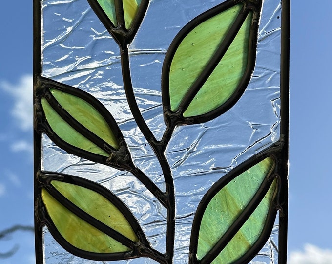 Vine Stained Glass Branch Panel - Etsy