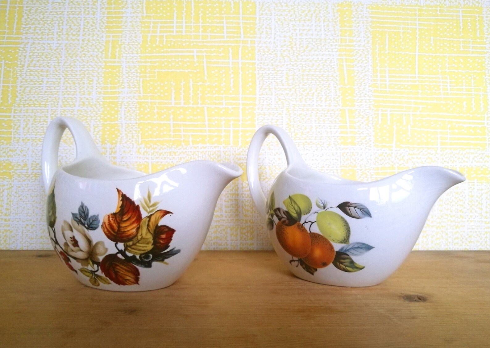 Midwinter Stylecraft Fashion Shape Pair of Milk Jugs / Creamers ...