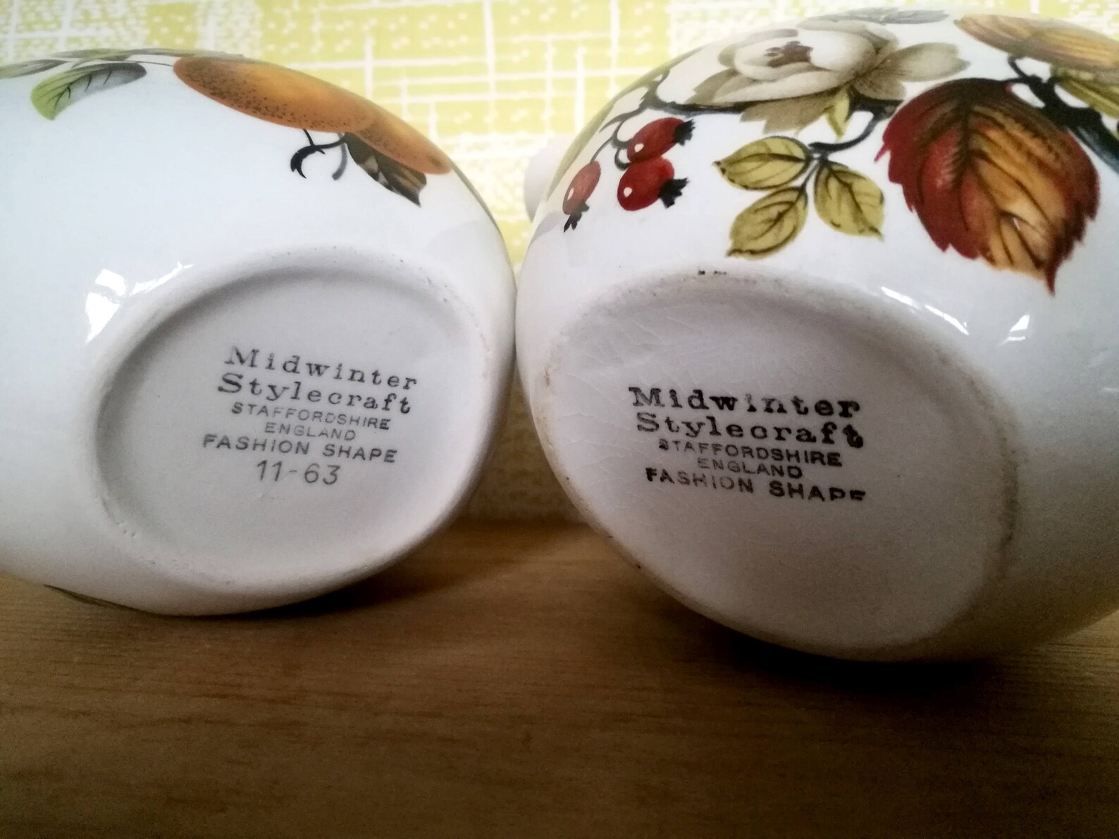 Midwinter Stylecraft Fashion Shape Pair of Milk Jugs / Creamers ...