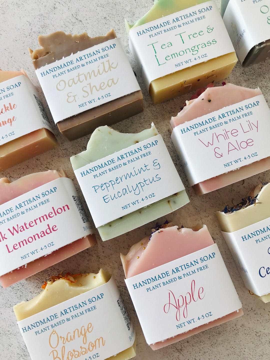 Handmade Artisan Soap Bar - All Natural & Vegan - Party Favor - Self ...