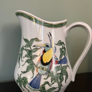 Rare Vintage Toucan Love Bird Water Pitcher - Etsy