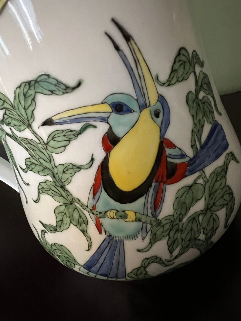 Rare Vintage Toucan Love Bird Water Pitcher - Etsy