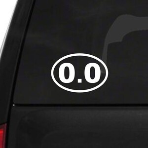 0.0 Miles Decal, Mileage Decal, Runner's Decal, 0.0 Miles Sticker, 0.0 ...